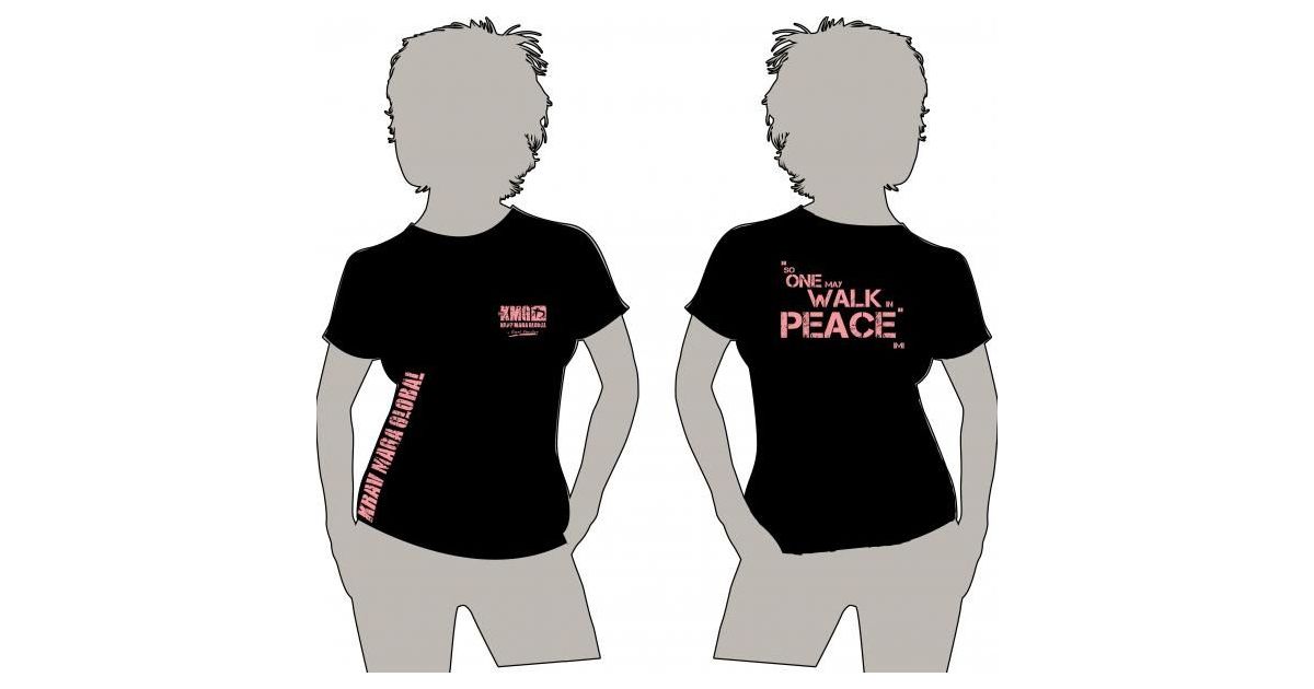 Krav Maga női póló - So one may walk in peace - új design - 360sport.hu