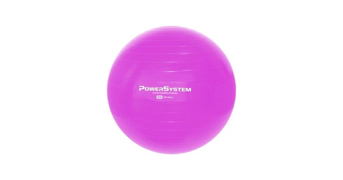Power System - Fitball - Gimnasztikai labda - 55cm, pink - 360sport.hu