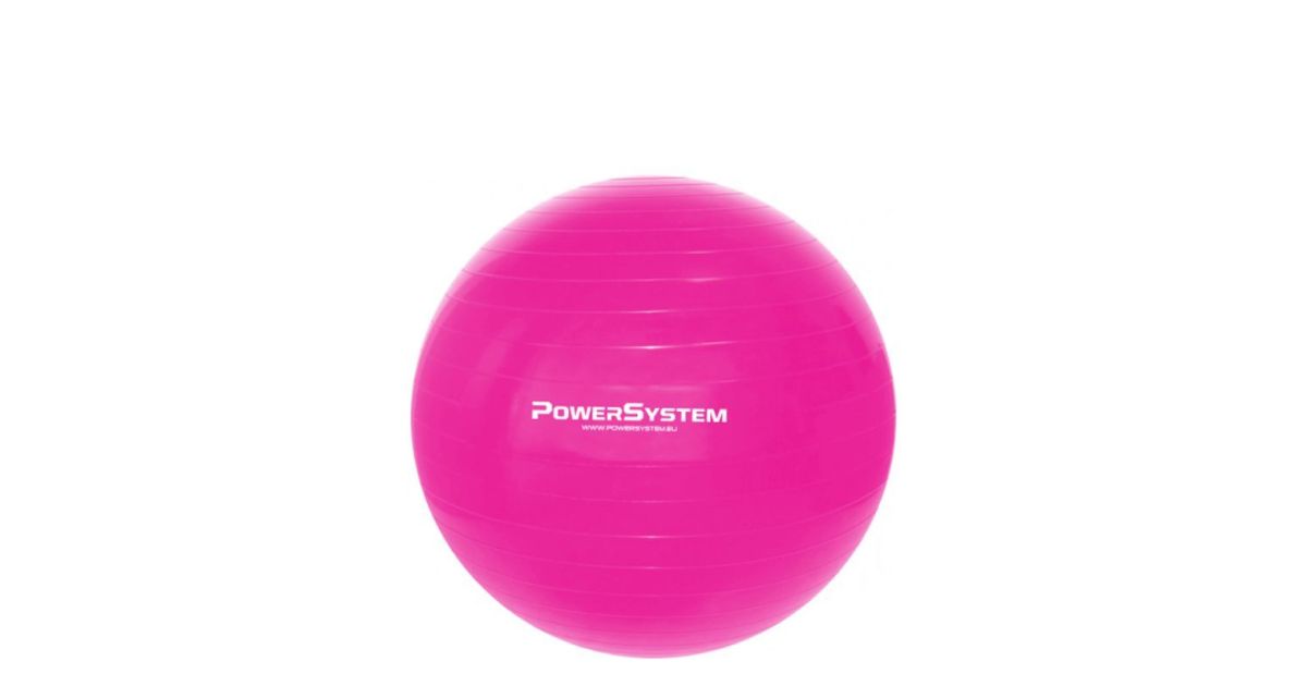 Power System - Fitball - Gimnasztikai labda - 75cm, pink - 360sport.hu