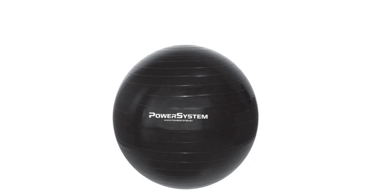 Power System - Fitball - Gimnasztikai labda - 85cm, fekete - 360sport.hu