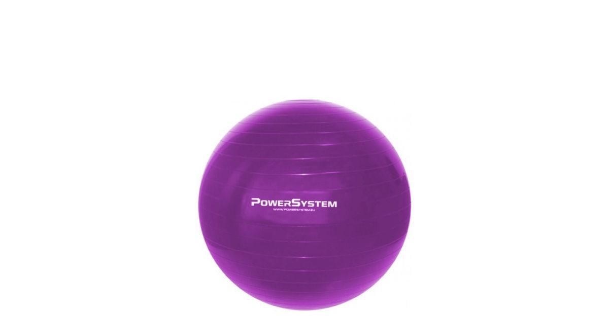 Power System - Fitball - Gimnasztikai labda - 65cm, lila - 360sport.hu