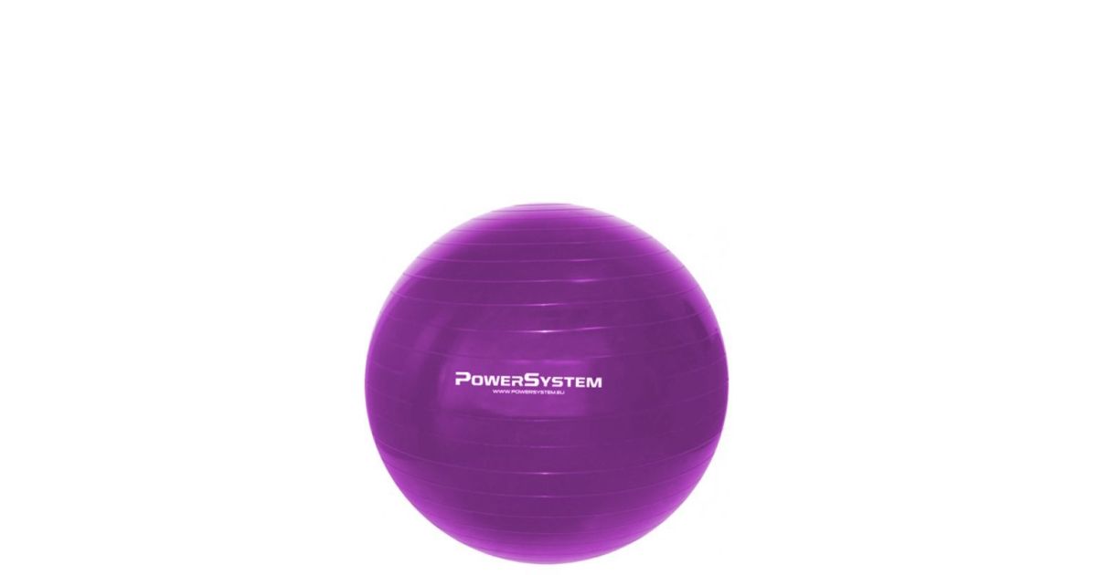 Power System - Fitball - Gimnasztikai labda - 55cm, lila - 360sport.hu